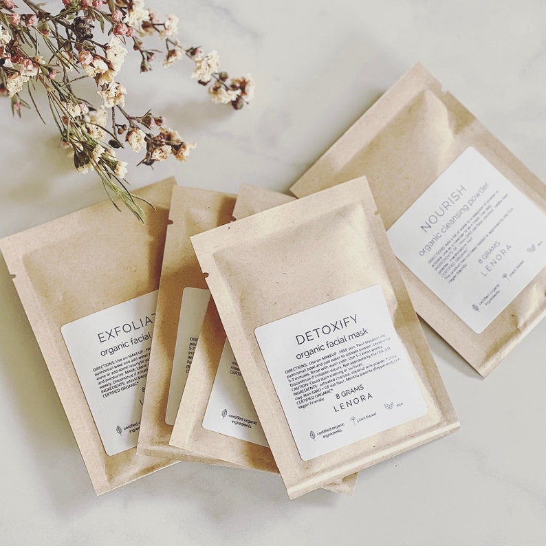 Organic Skincare Mini Packets / Sample Size / Gift for - Etsy