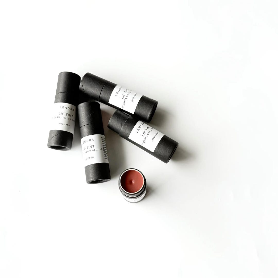 Organic Lip Tint / Berry Natural / Zero Waste Lipstick / Gift for ...