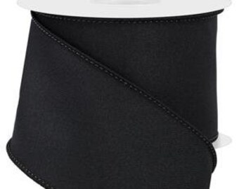 Ships Free Over 35 in US Diagonal Weave Solid Wired Edge Ribbon, 1.5 X ...