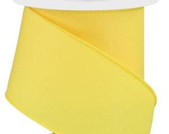 Ships Free Over 35 in US Diagonal Weave Solid Wired Edge Ribbon, 2.5 X ...