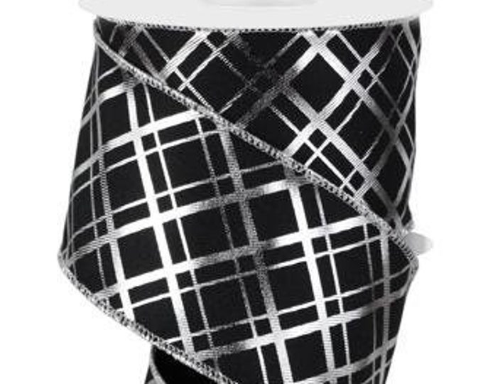 Ships Free Over 35 in US - Metallic Thick/thin Diagonal Check Wired ...