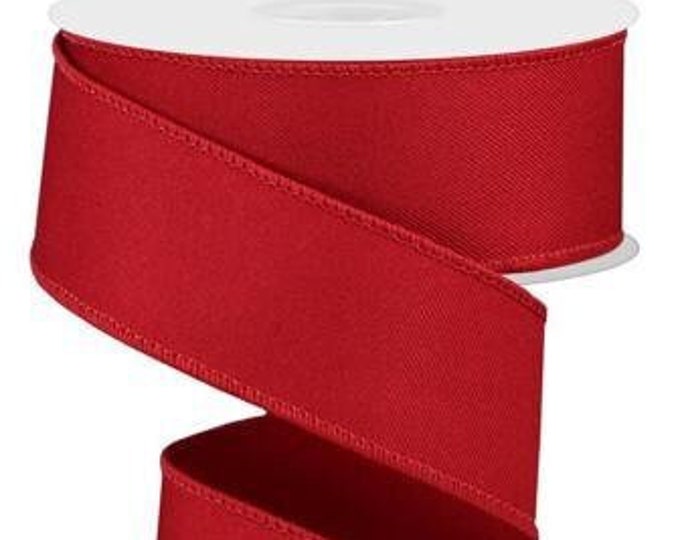 Ships Free Over 35 in US - Diagonal Weave Solid Wired Edge Ribbon, 1.5 ...