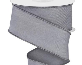 Ships Free Over 35 in US - Diagonal Weave Solid Wired Edge Ribbon, 2.5 ...