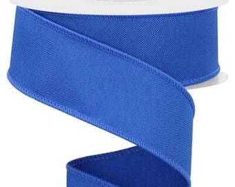 Ships Free Over 35 in US Solid Diagonal Weave Wired Edge Ribbon, 1.5 X ...