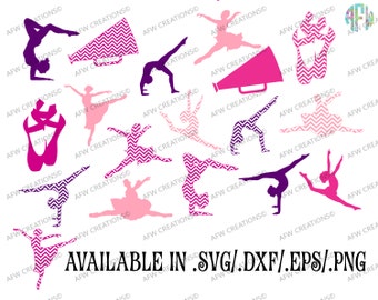 Digital Cut Files Split Dance Designs SVG DXF EPS Dance | Etsy