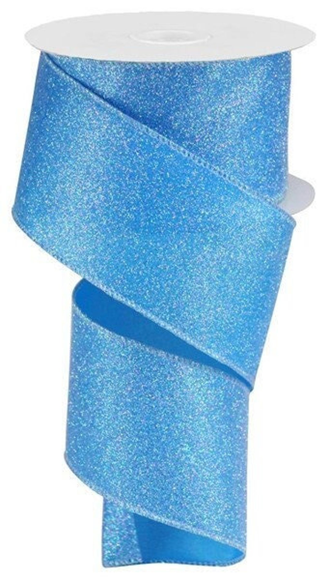 Ships Free Over 35 in US - Iridescent Glitter Wired Edge Ribbon, 2.5 ...