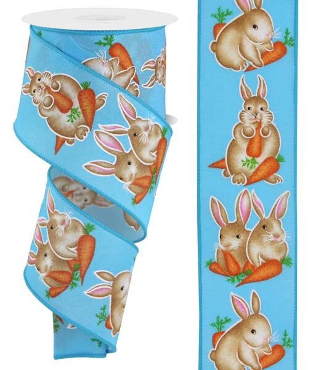 Ships Free Over 35 in US - Spring Easter Bunnies With Carrots Wired ...