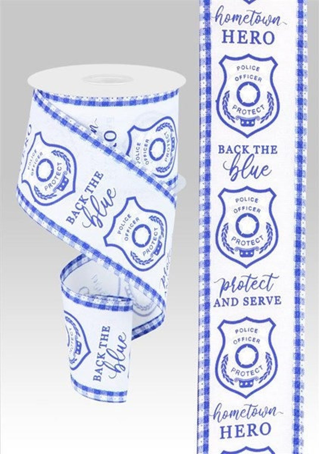 Ships Free Over 35 in US Police Badge Thin Blue Line Support Ribbon ...