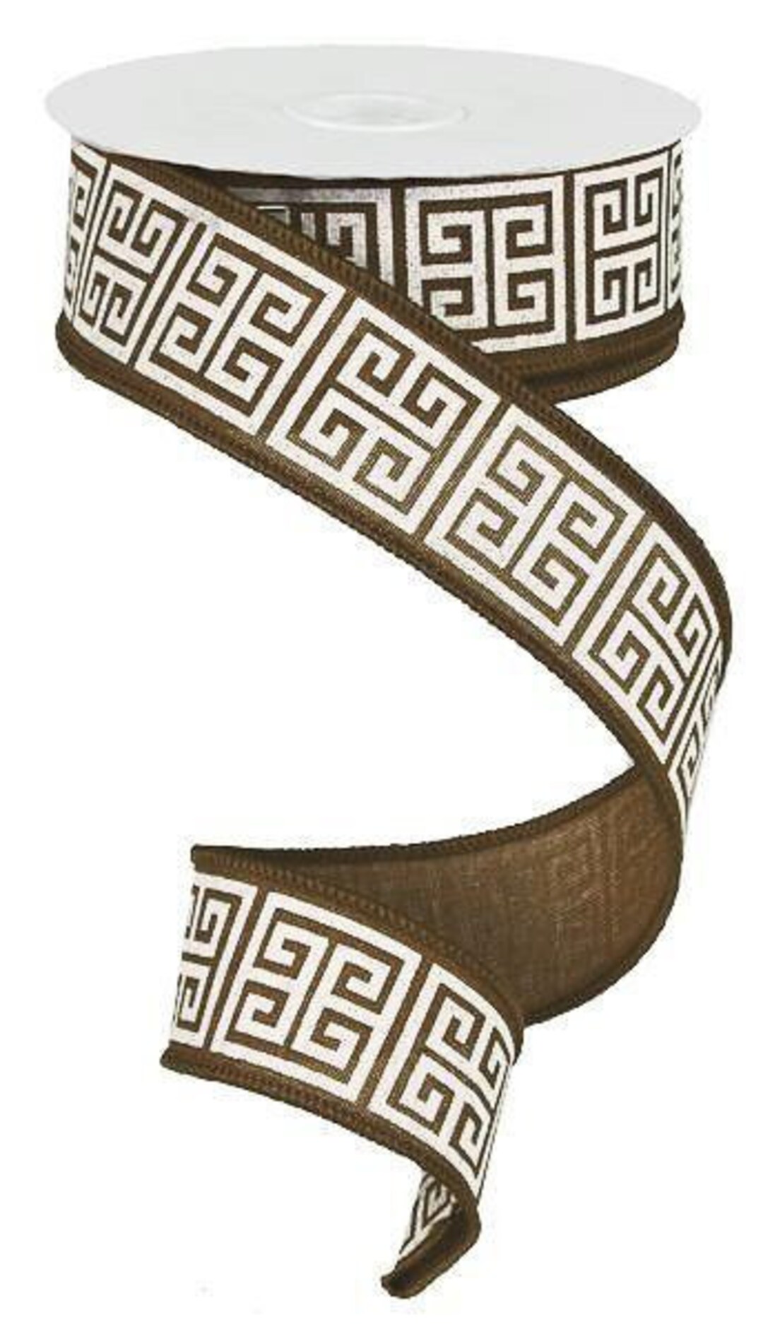 Ships Free Over 35 in US - Greek Keys Geometric Wired Edge Ribbon, 1.5 ...