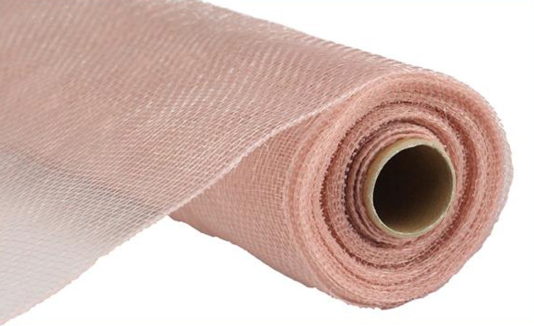 Ships Free Over 35 in US - Deco Poly Mesh Ribbon - Non-metallic Rose ...