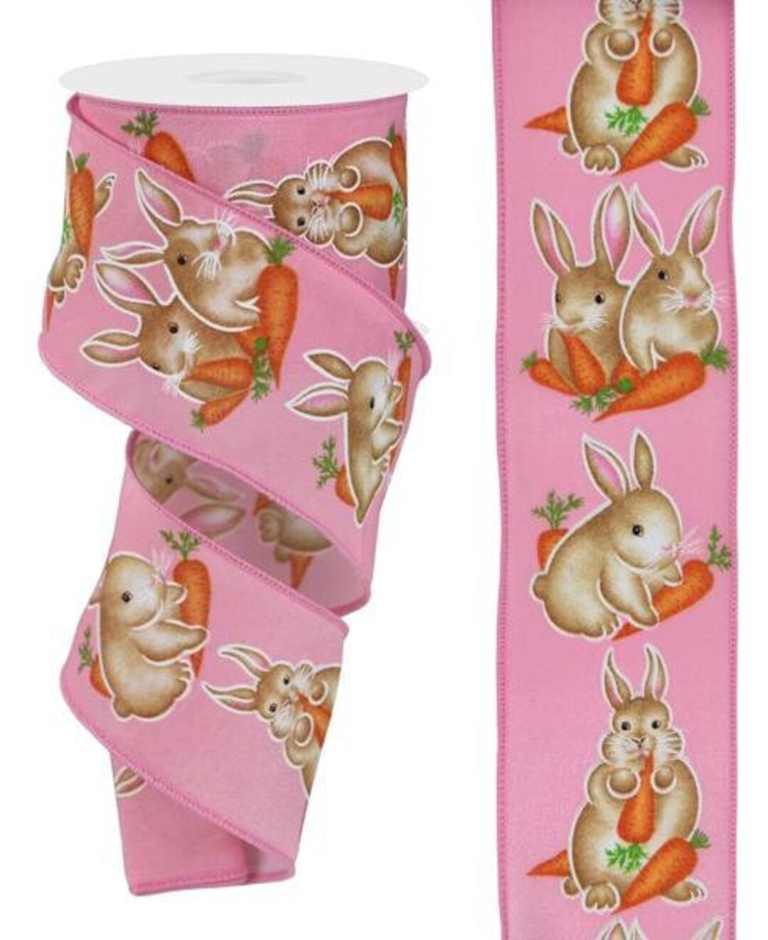 Ships Free Over 35 in US - Spring Easter Bunnies With Carrots Wired ...