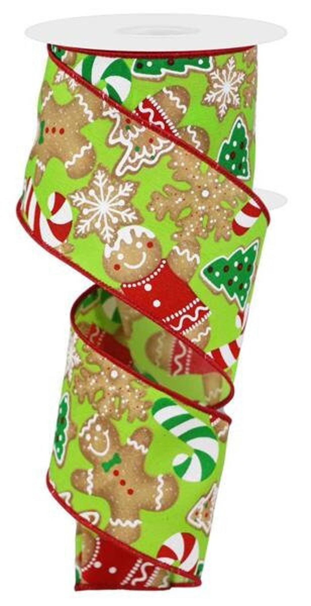 Ships Free Over 35 in US - Christmas Gingerbread Cookies Wired Edge ...