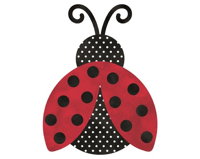 Ships Free Over 35 in US Spring Polka Dot Ladybug Embossed Metal Sign ...