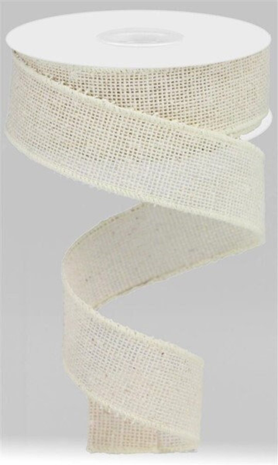 Ships Free Over 35 in US Faux Burlap Wired Edge Ribbon, 10 Yards off ...