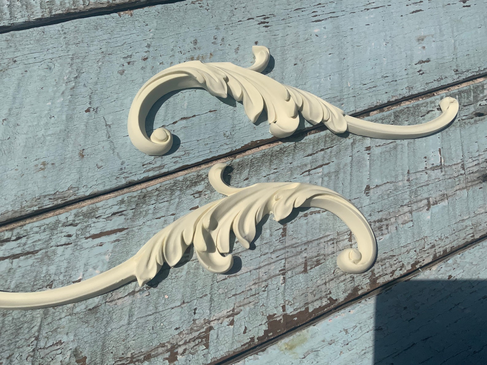 FLORAL SCROLLS Pair Furniture Appliques Onlays Mouldings FLEXIBLE! - Etsy