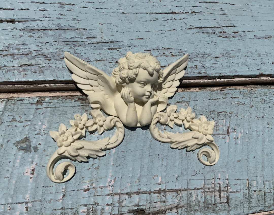 Angel Wings Cherubs Floral Furniture Appliques Onlays Mouldings ...