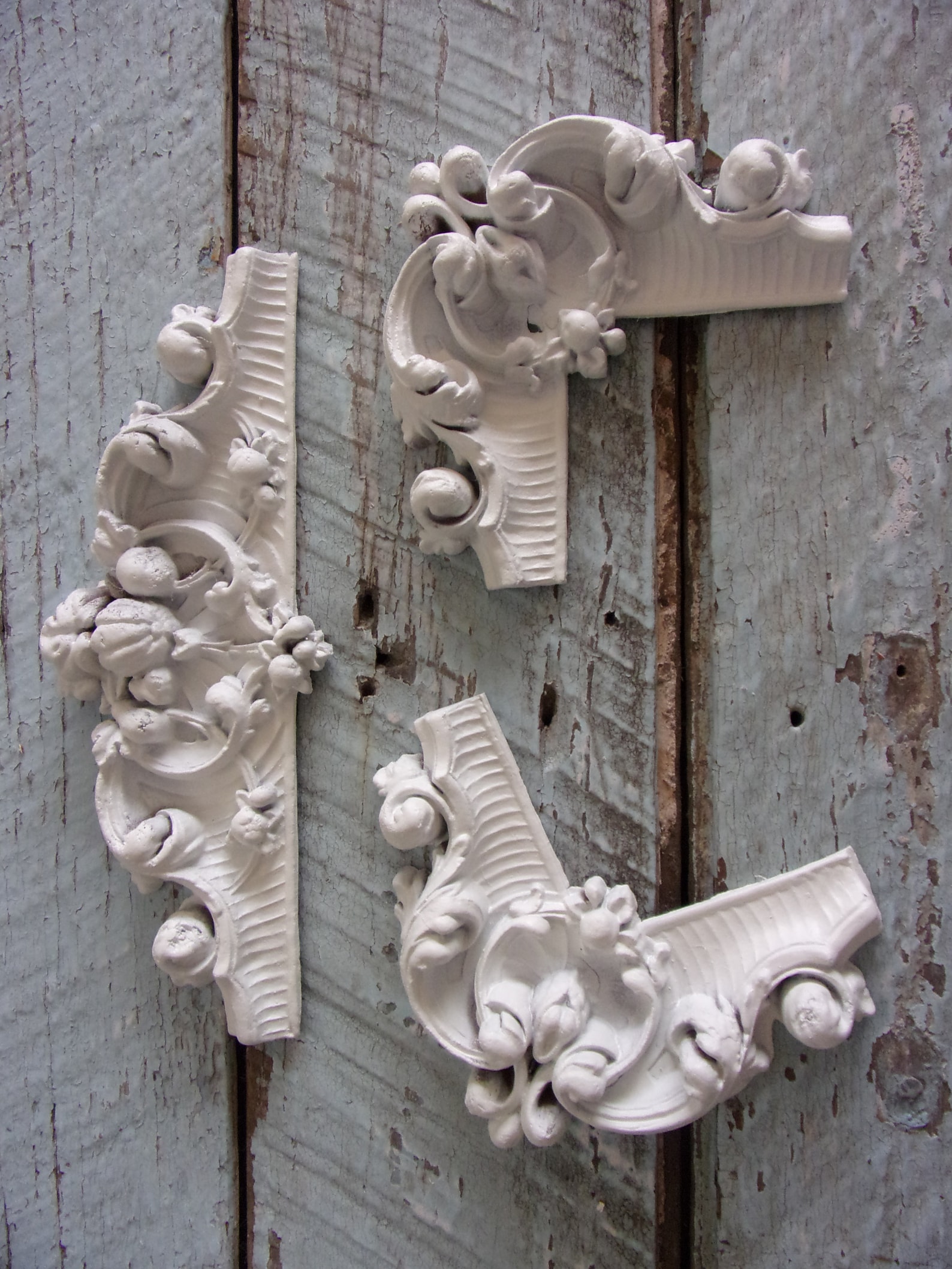 FURNITURE APPLIQUES Shabby Chic French Corners Pair - Etsy