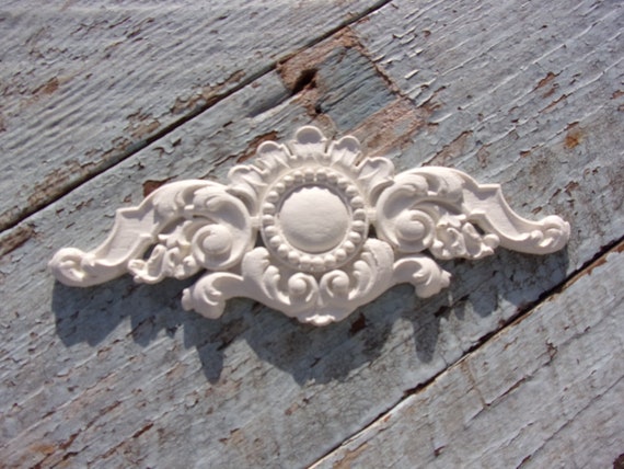 Shabby Chic FURNITURE APPLIQUES Architectural Center Onlays Mouldings. Flexible New Made in the USA