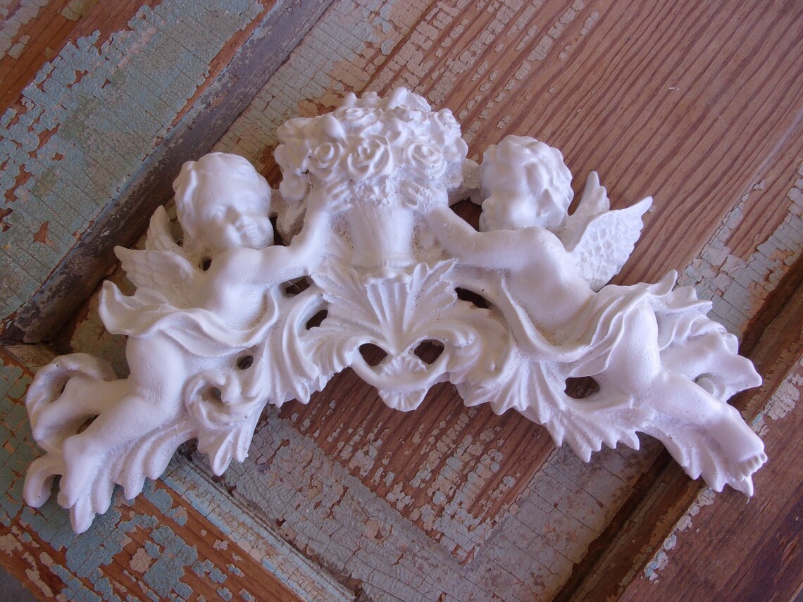 Angel Wings Cherubs Roses Bouquet Furniture Appliques Onlays Mouldings ...