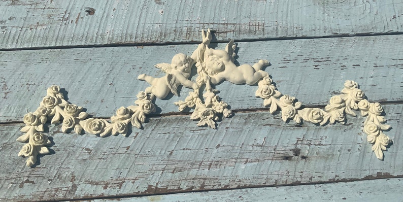 Angel Wings / Cherubs Furniture Appliques Architectural Onlays Flexible ...