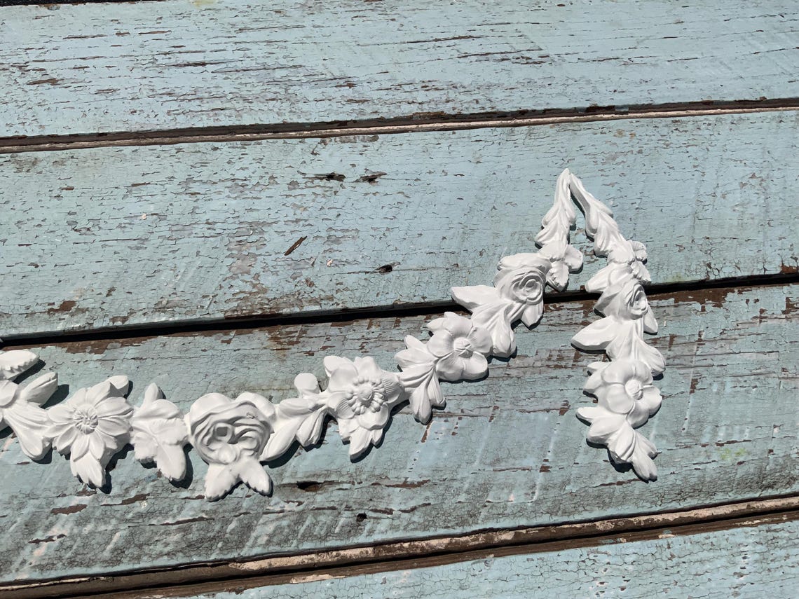 FRENCH ROSES Swags Large /drops Furniture Appliques Onlays Mouldings ...
