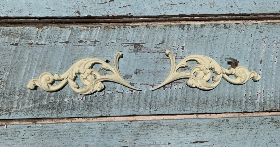 Architectural Scrolls Pair Furniture Appliques Onlays Mouldings ...