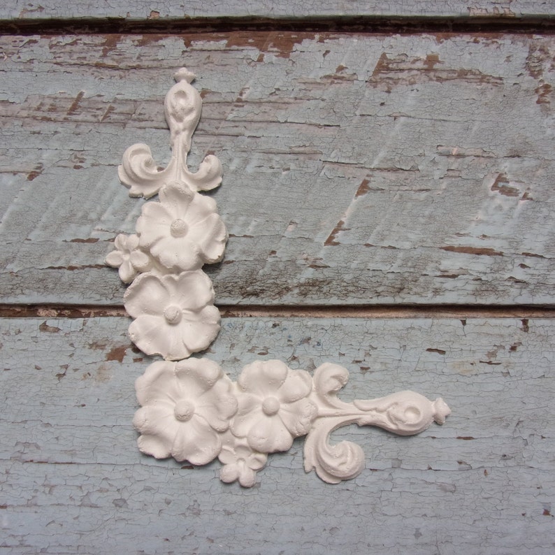 Shabby Chic ROSE FURNITURE APPLIQUES Corner / Molding Onlays - Etsy