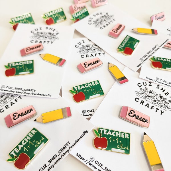 Teacher Pin - Etsy