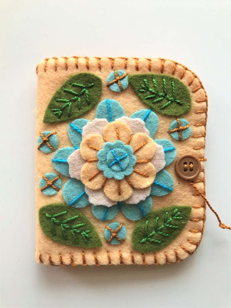 Spring Garden - DIY Felt Needle Case Kit - Needle Book Kit - Flower ...