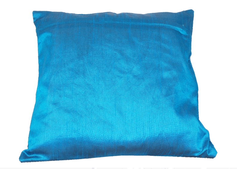 Colorful Throw Pillow Blue Throw Pillow Cover Patchwork Pillow | Etsy