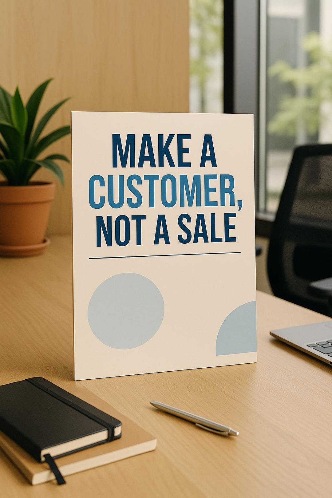Make a Customer Not a Sale Poster Set | Business Office Wall Art ...