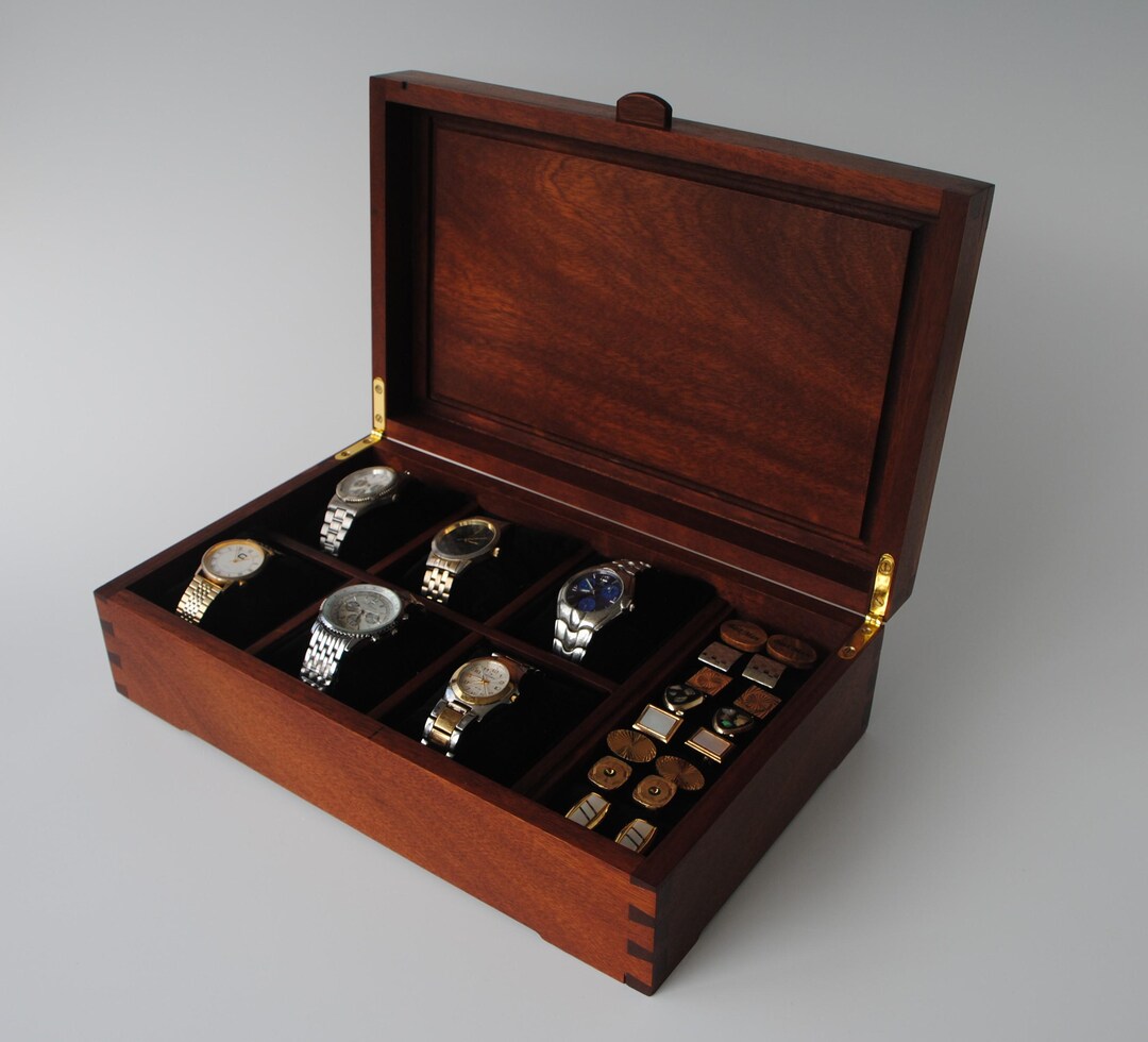 Timber Watch Box and Cufflink/ring Holder Rosewood Timber - Etsy