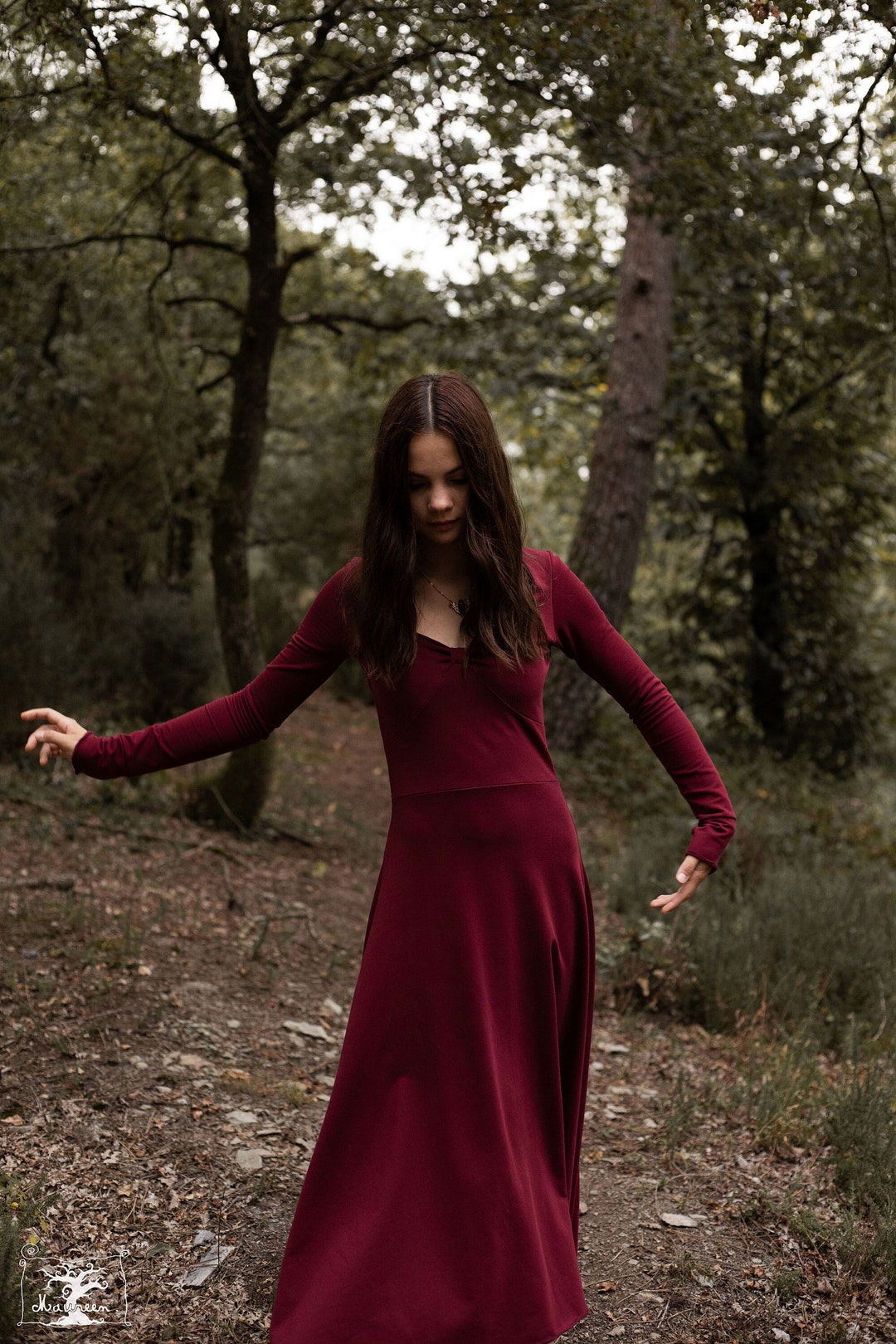 Long Red Dress, Witch Style, Witchy Clothes, Sweatshirt Dress, Fit and ...