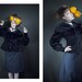 1900's Style Jacket in Black Cotton Velvet, Victorian Hooded Jacket ...