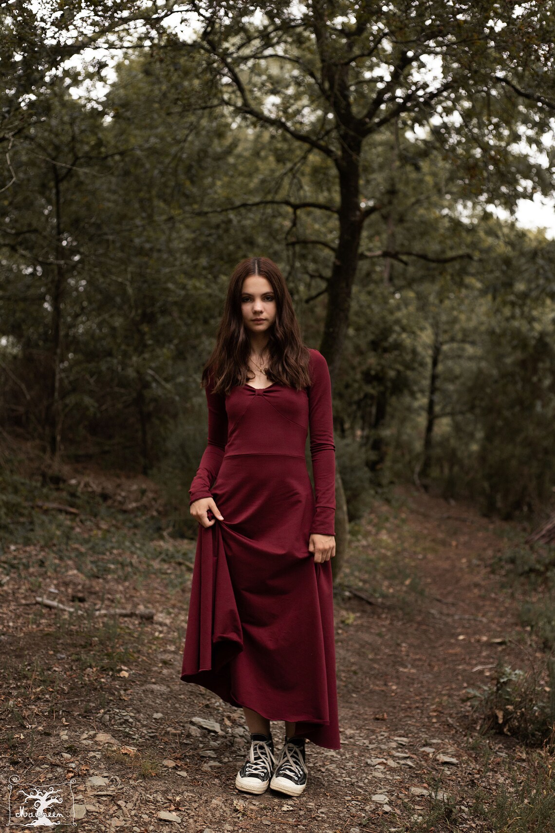 Long Red Dress, Witch Style, Witchy Clothes, Sweatshirt Dress, Fit and ...