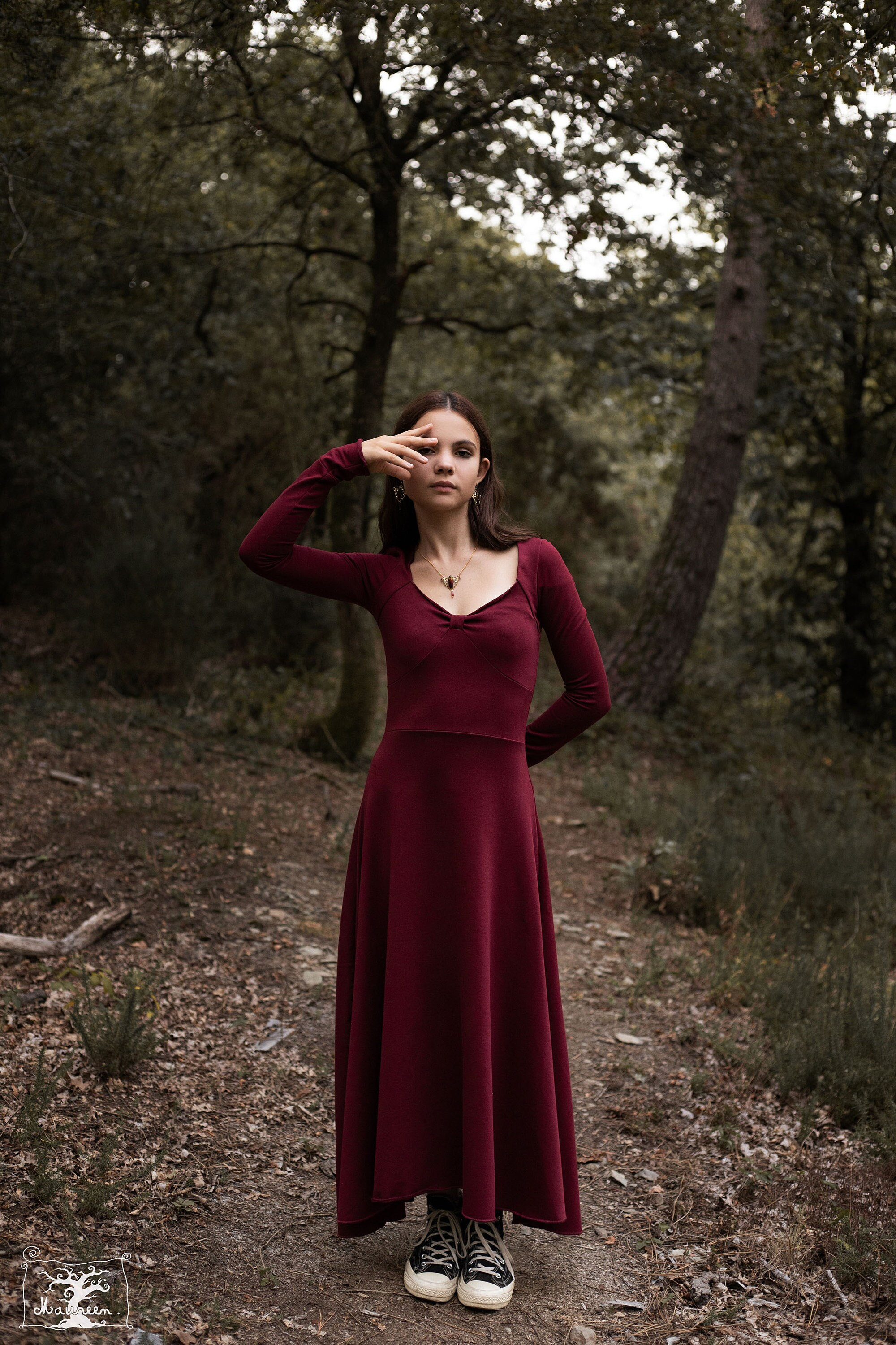 Long Red Dress, Witch Style, Witchy Clothes, Sweatshirt Dress, Fit and ...