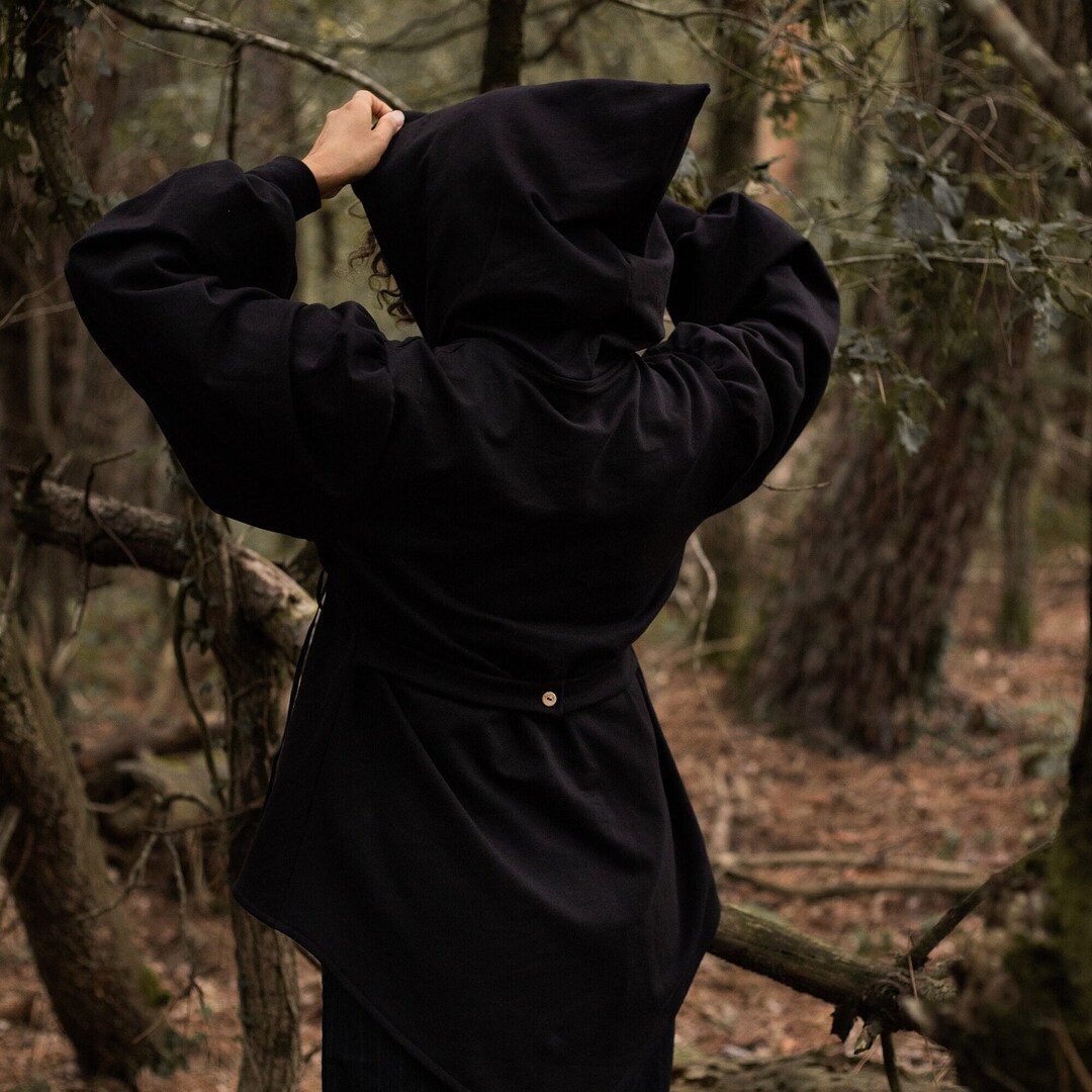 Sweat Fairy Jacket With Hood/ Witchy Sweat Shirt/ Fairycore/ Witch ...