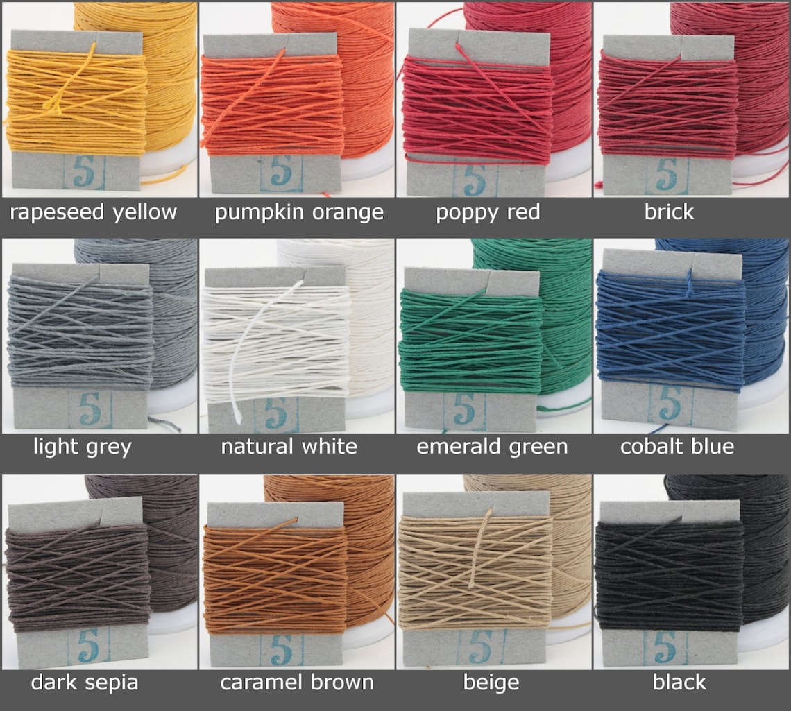 15m English 4-ply Linen Thread Non-waxed Your Choice of - Etsy