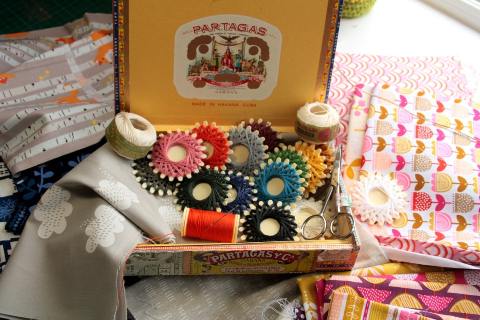 3-ply Waxed French Linen Thread 20m on Star Card Colored - Etsy UK