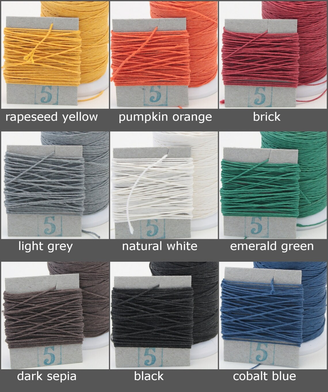 Linen Thread 3-ply 50g Spool Nel 18/3 English Non-waxed - Etsy