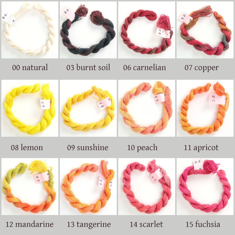 Fine Silk Thread Hand Dyed Space Dyed Varigated Perfect - Etsy UK