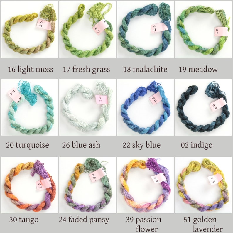 Fine Silk Thread Hand Dyed Space Dyed Varigated Perfect - Etsy UK