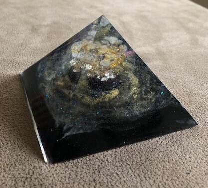 Large Galaxy Pyramid Nebula Orgonite Pyramid Reiki Energy | Etsy