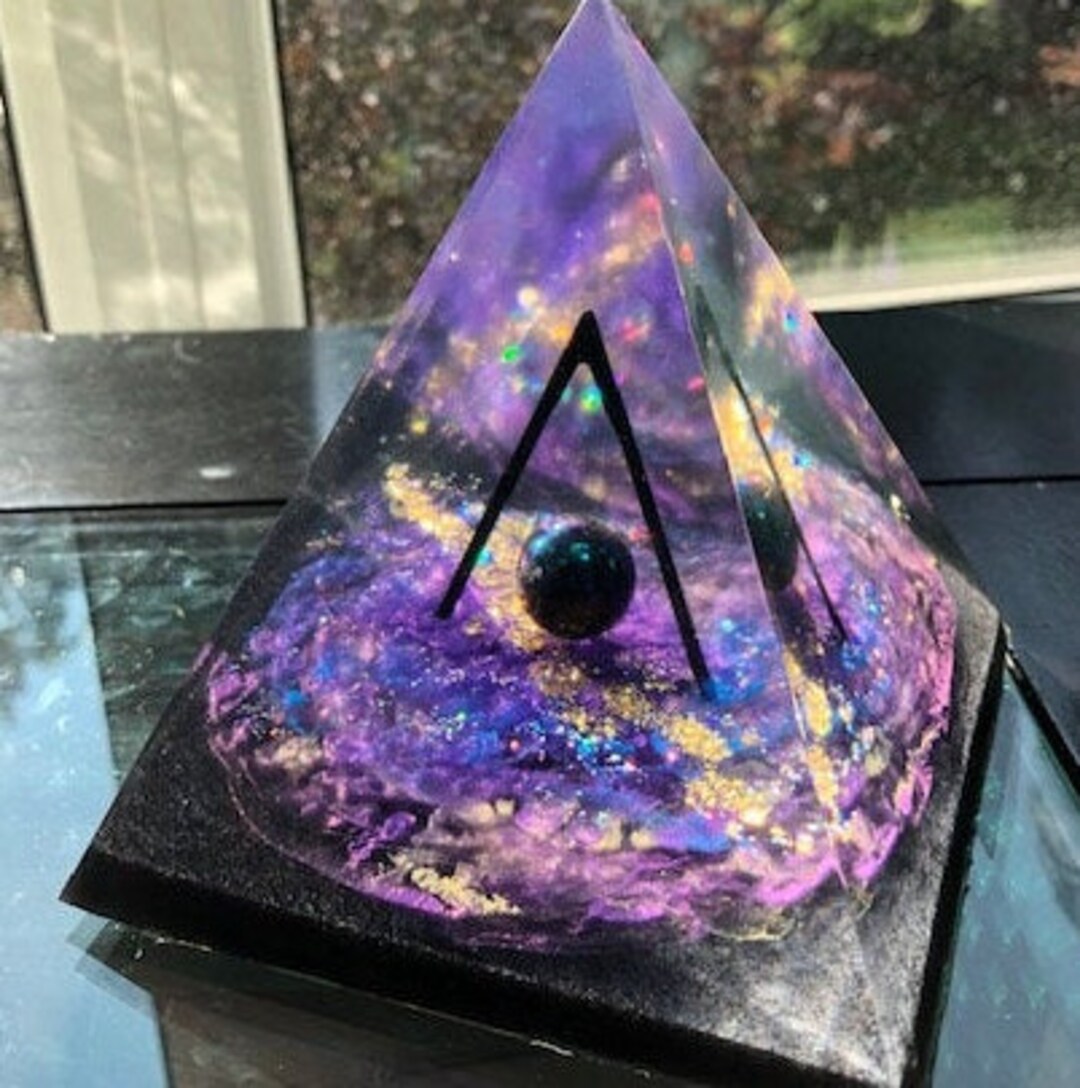 CUSTOM ORDER XL Large Galaxy Pyramid Orgone Energy - Etsy