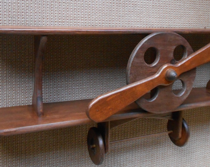 Wood Airplane Shelf - Aviation Decor - Airplane Shelf - Plane Shelf ...