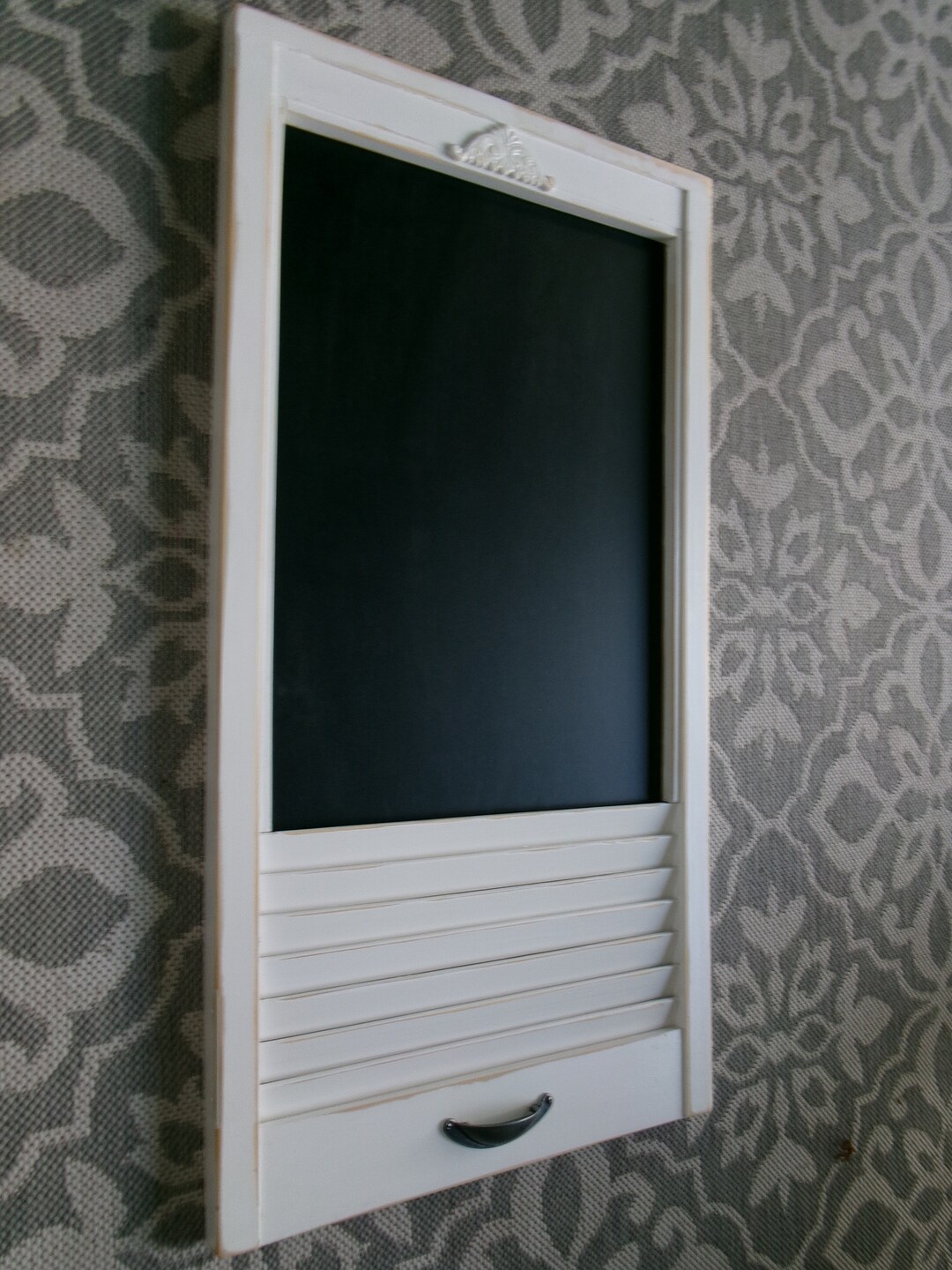 Chalkboard Shutter-repurposed Shutter-chalkboard-message Board-vintage ...