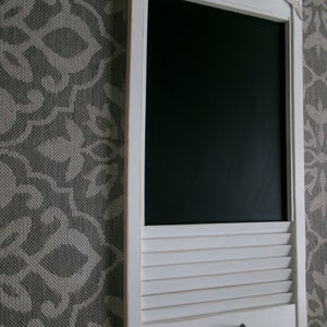 Chalkboard Shutter-repurposed Shutter-chalkboard-message Board-vintage ...
