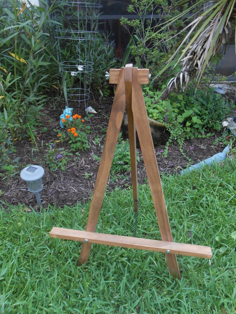 Wood Art Easel Handmade Wood Easel Tabletop Size - Etsy