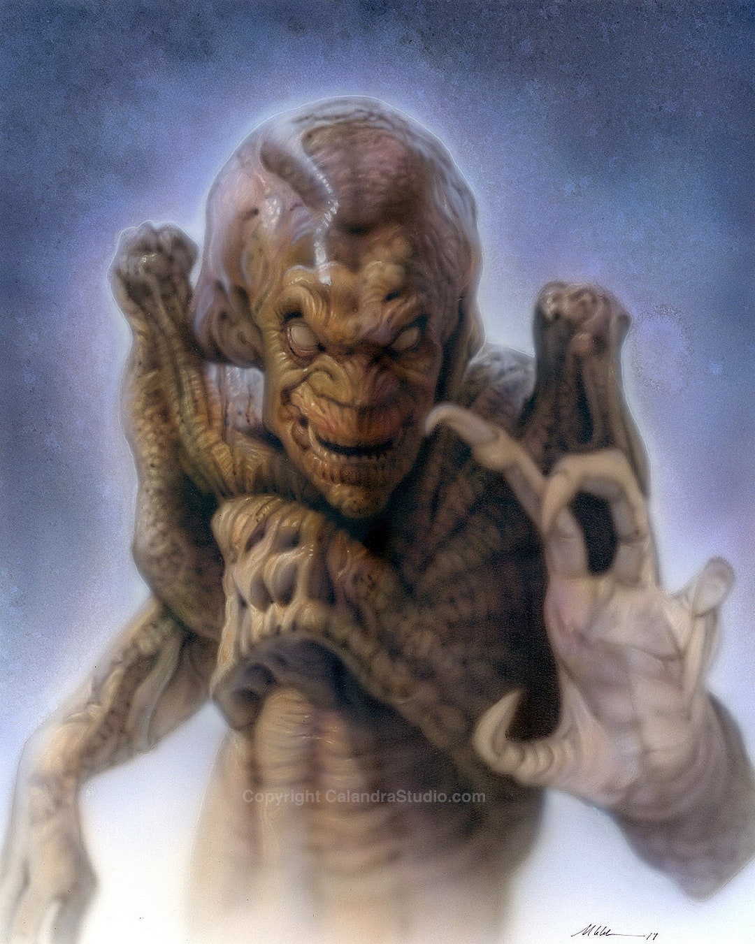 Original Pumpkinhead Painting! - Etsy