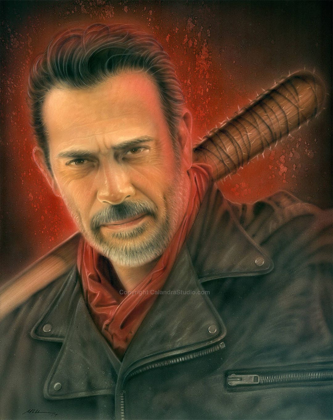 Negan Artist Signed 11x14 Print - Etsy Denmark
